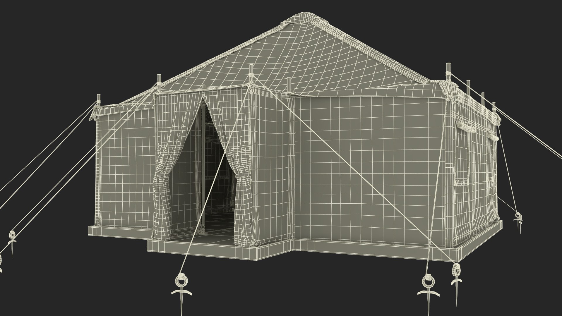 Military Command Tent 3D - TurboSquid 2402539