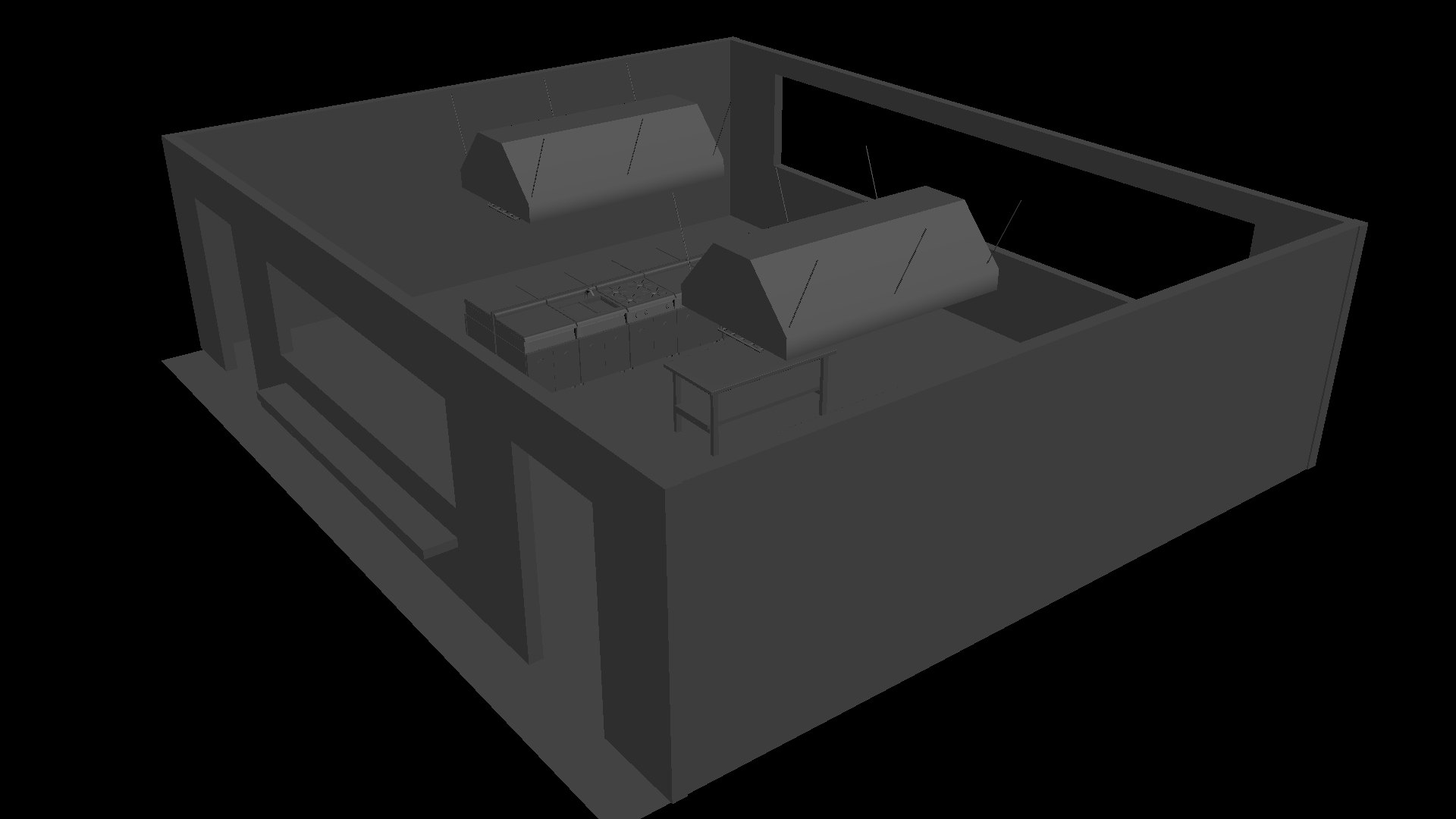 3D restaurant kitchen model - TurboSquid 1283693