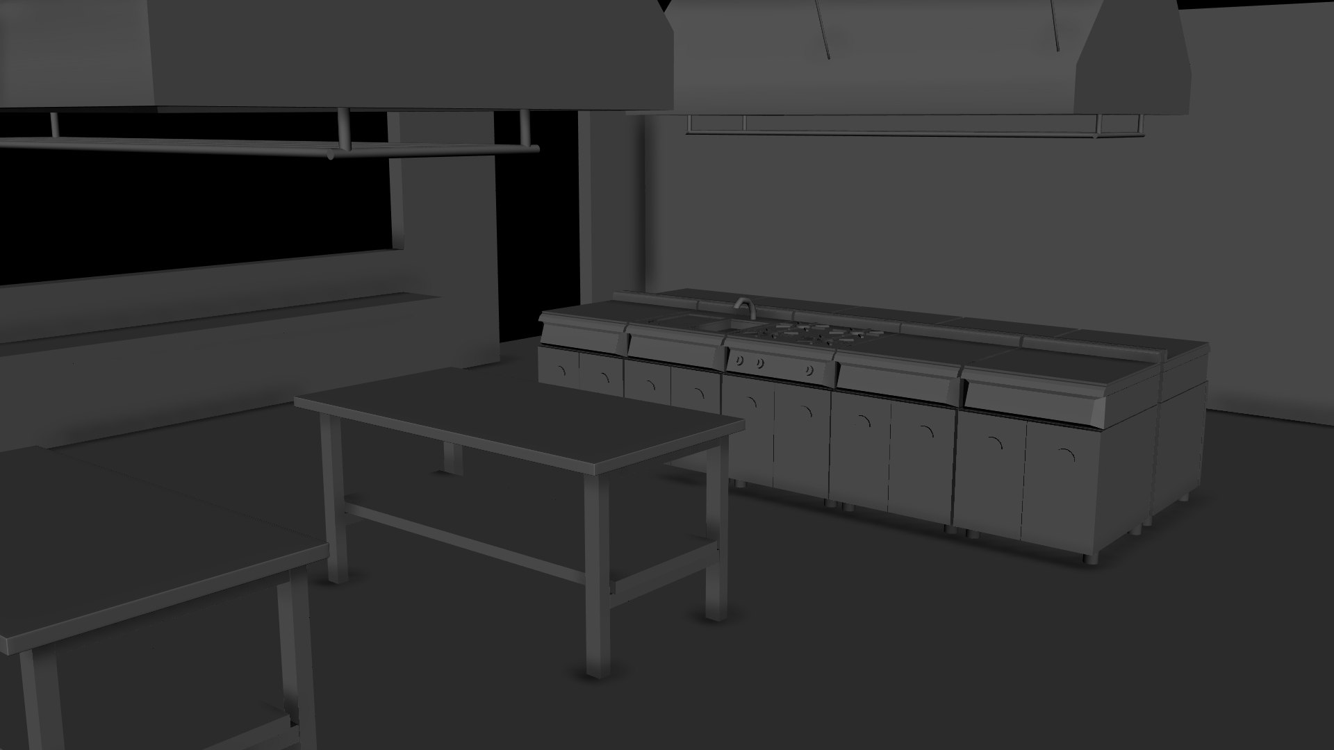 3D restaurant kitchen model - TurboSquid 1283693