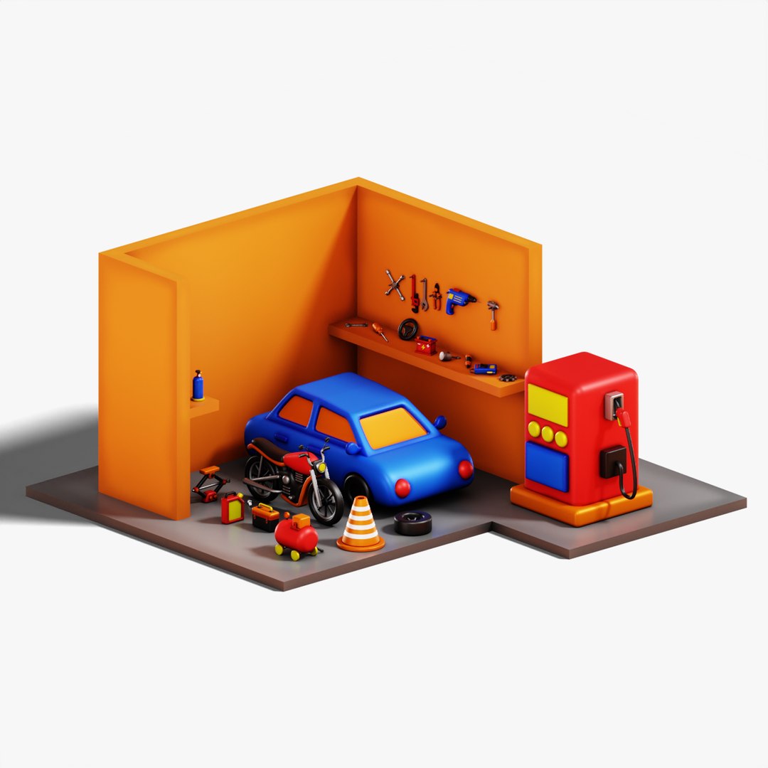 3D Model Automotive Set - TurboSquid 2250296