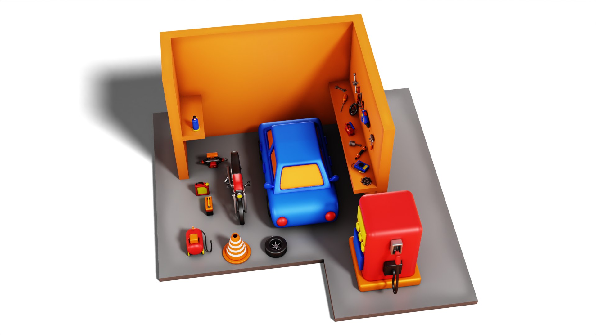 3D Model Automotive Set - TurboSquid 2250296