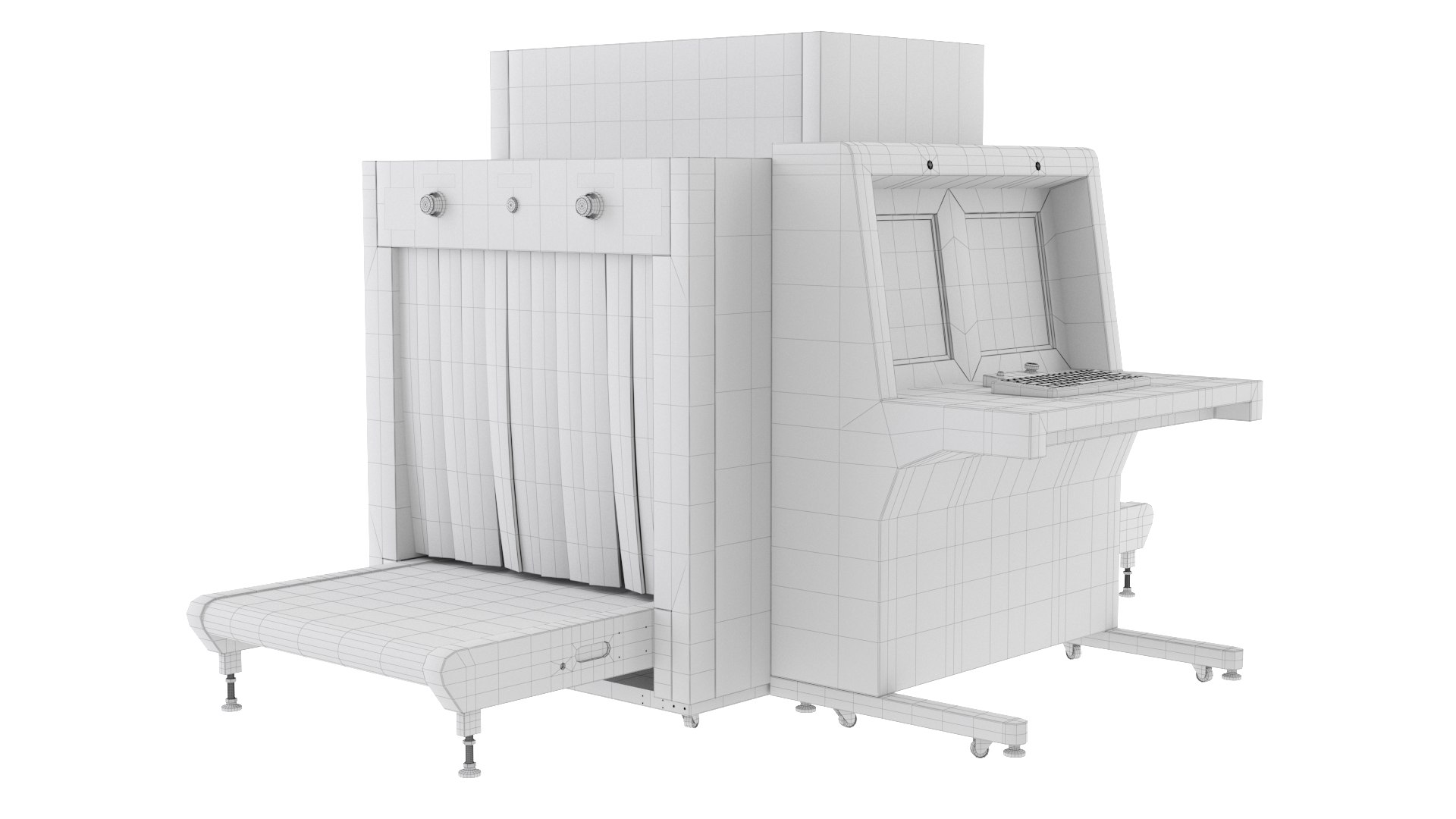 3D Model Baggage Scanner - TurboSquid 1604530