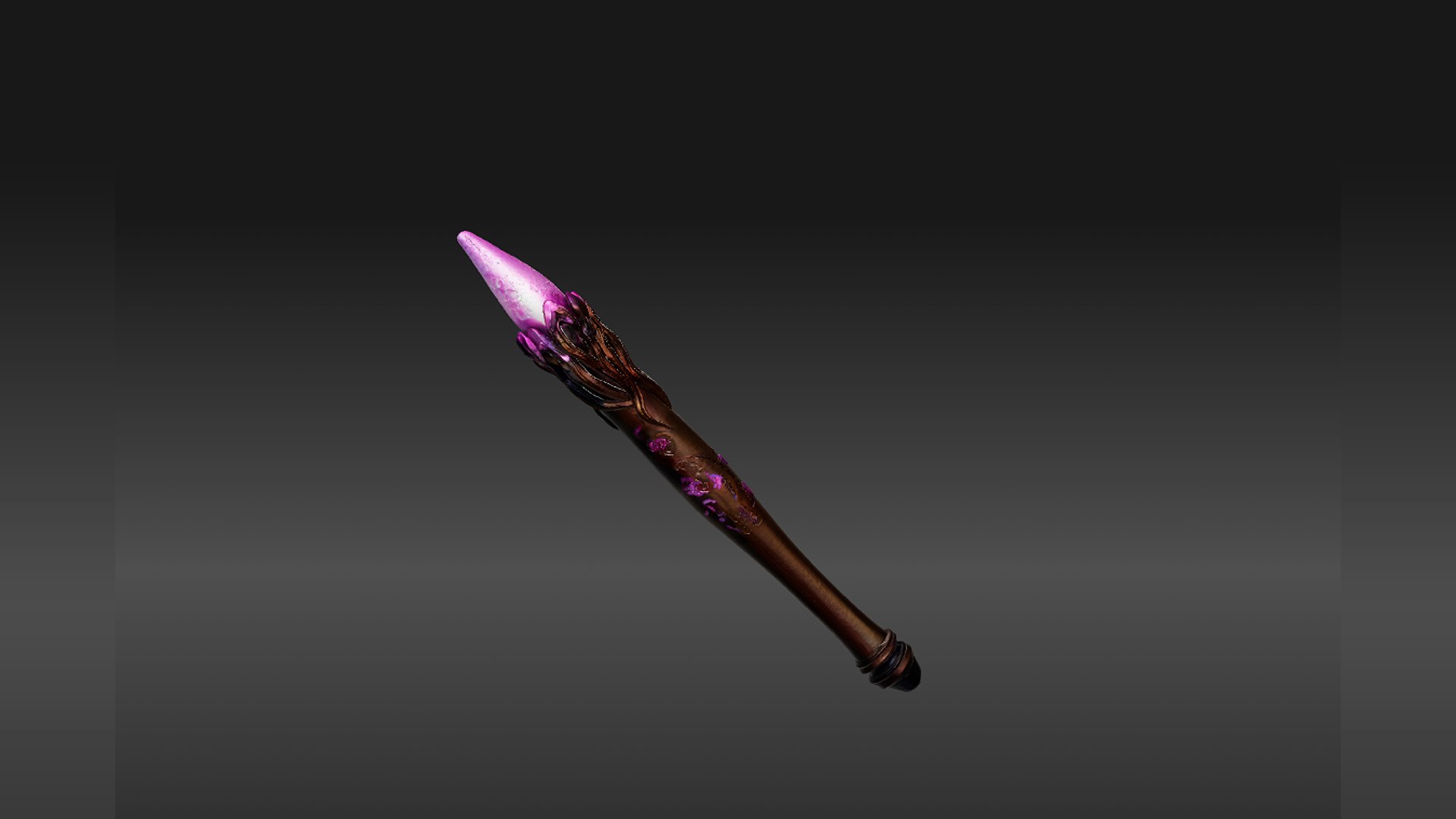 3D Fantasy Magic Staff With Glowing Crystal - TurboSquid 2454801