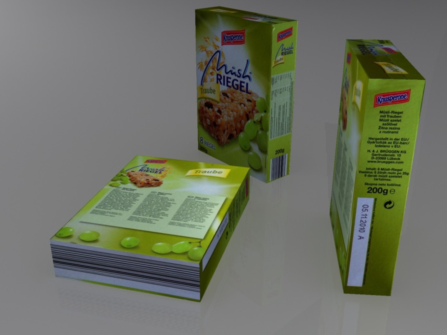 3d 3ds Muesli Box