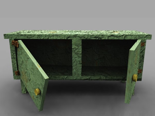 old cabinet 3d obj