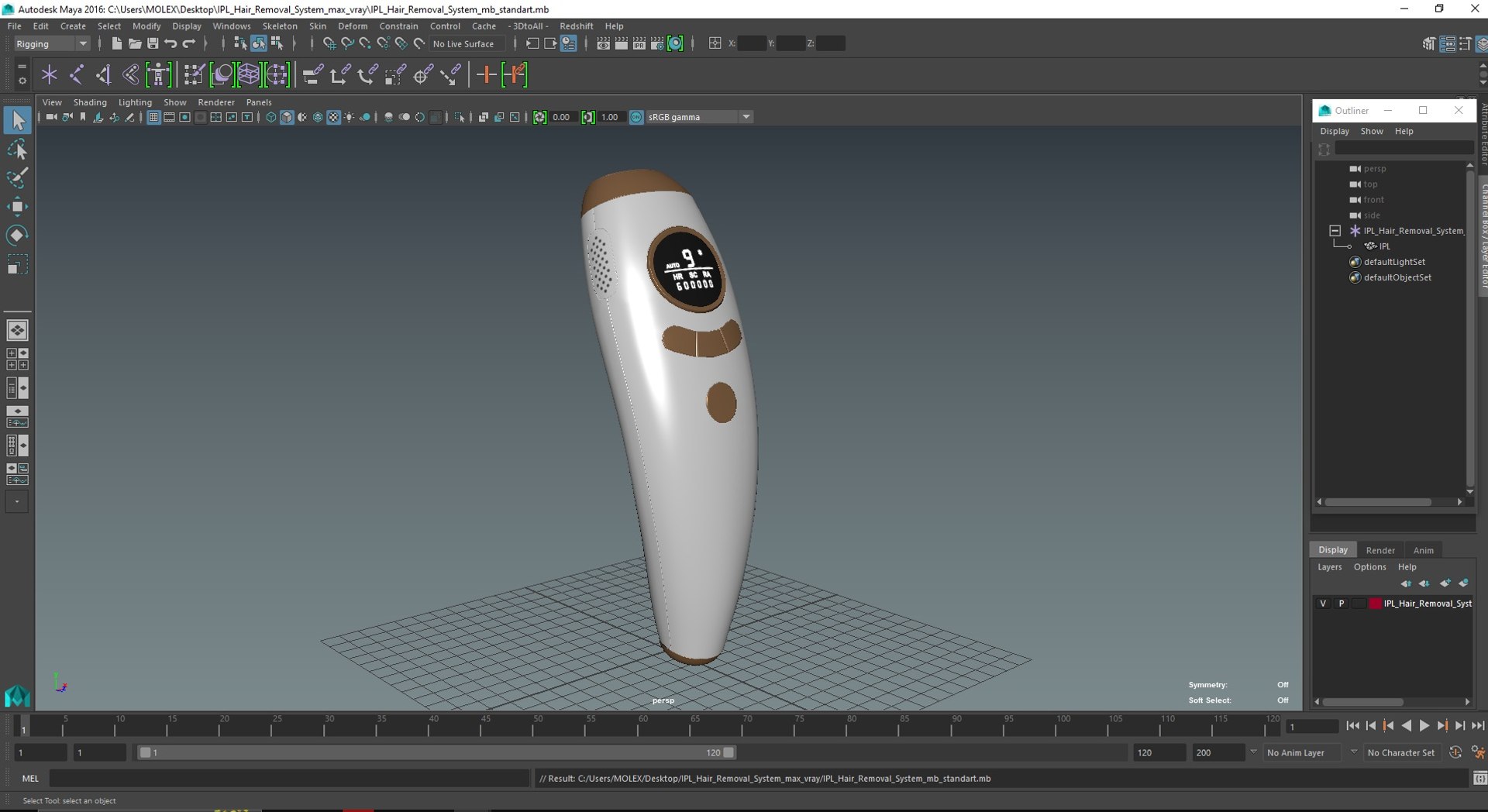 3D IPL Hair Removal System model - TurboSquid 2070361