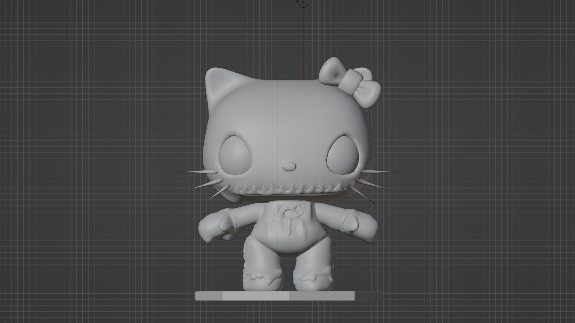 Dark Hello Kitty 3D - TurboSquid 2277762