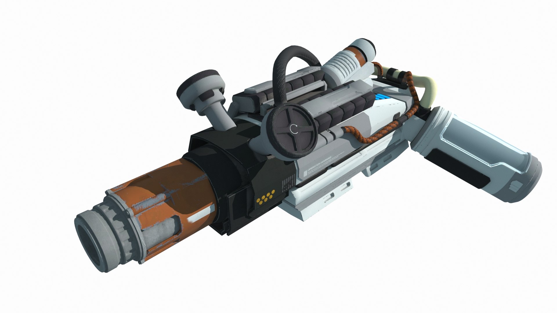 Science Fiction Weapon Frozen Gun 3D - TurboSquid 2202291