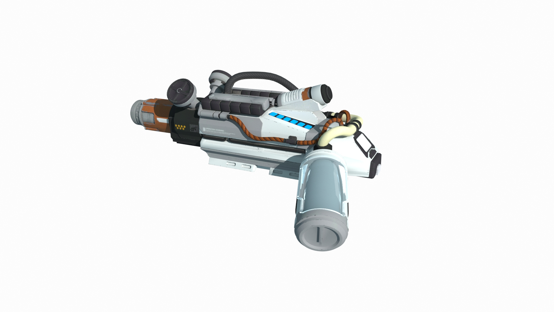 Science Fiction Weapon Frozen Gun 3D - TurboSquid 2202291