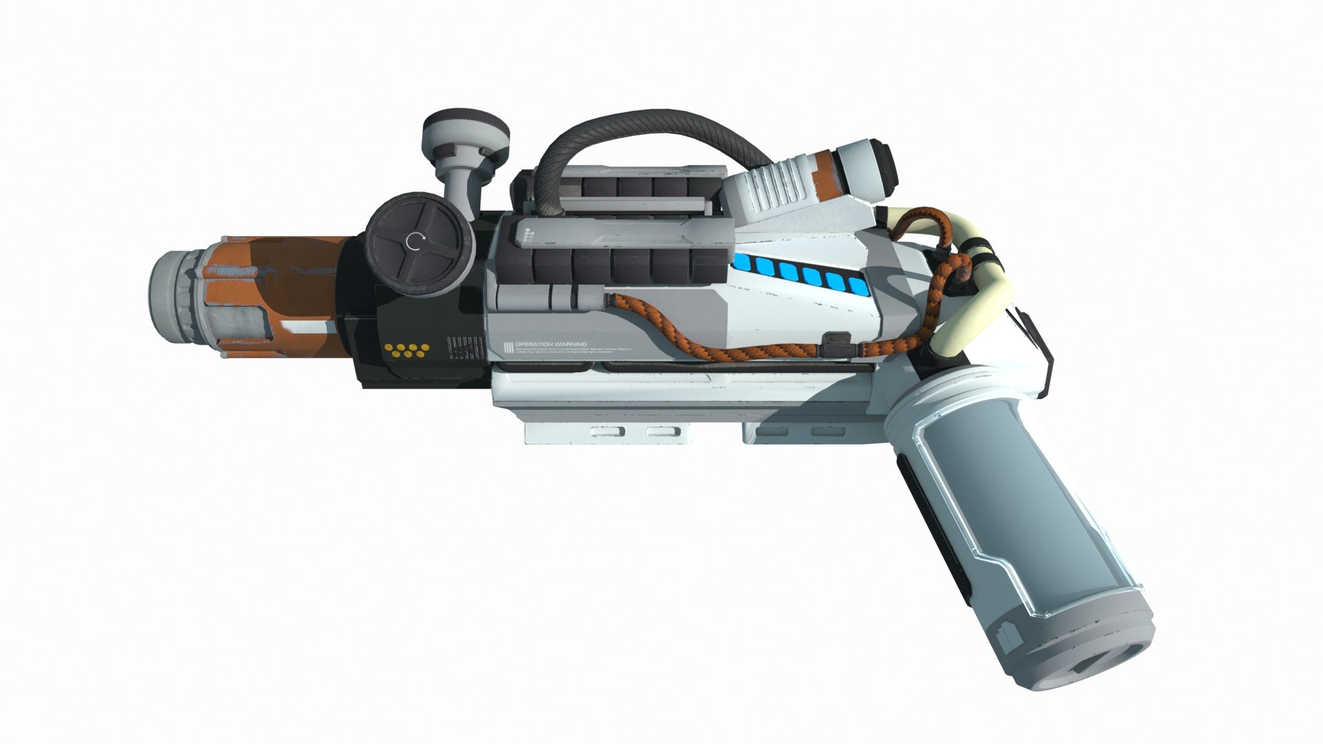 Science Fiction Weapon Frozen Gun 3D - TurboSquid 2202291