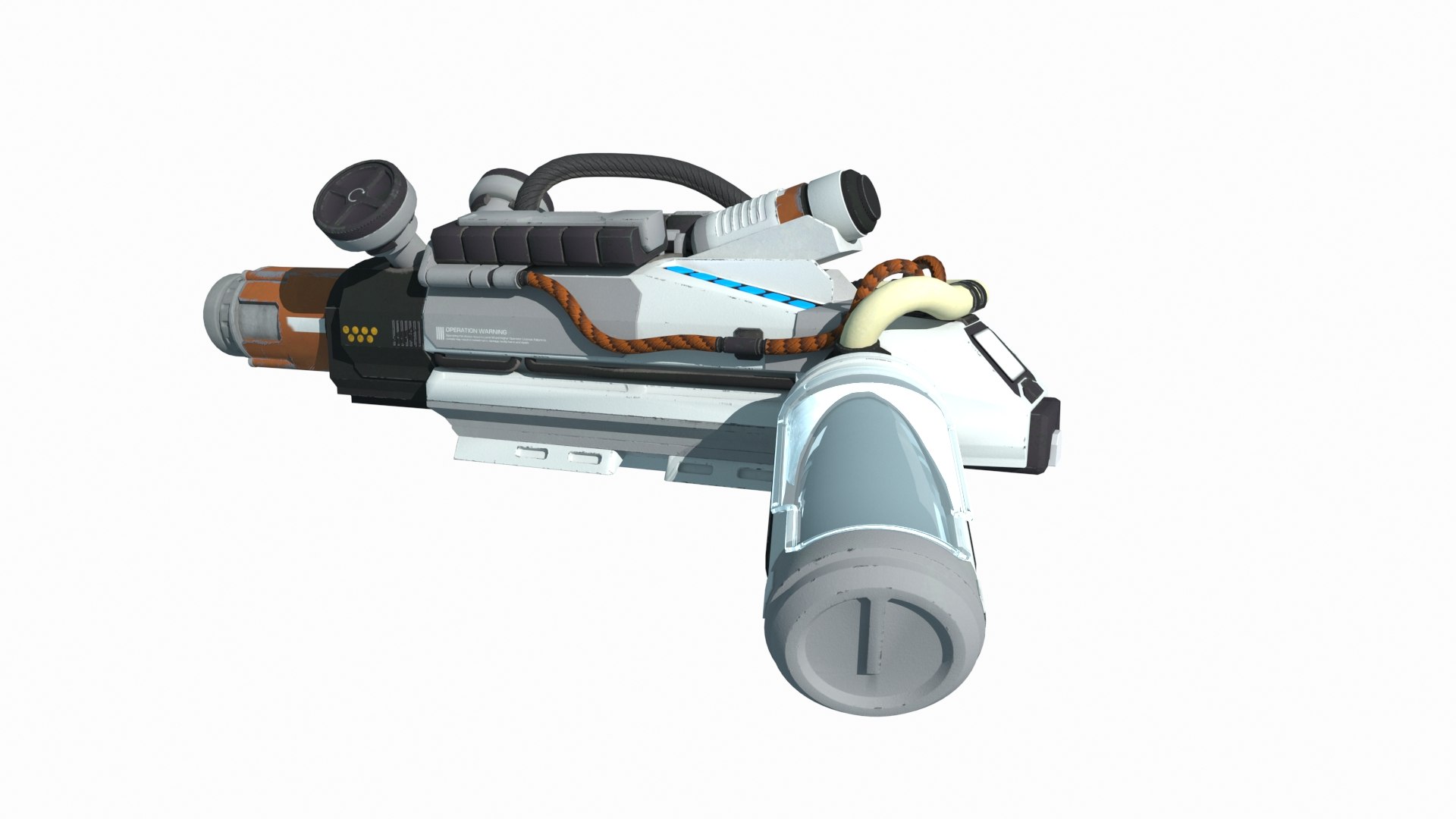 Science Fiction Weapon Frozen Gun 3D - TurboSquid 2202291