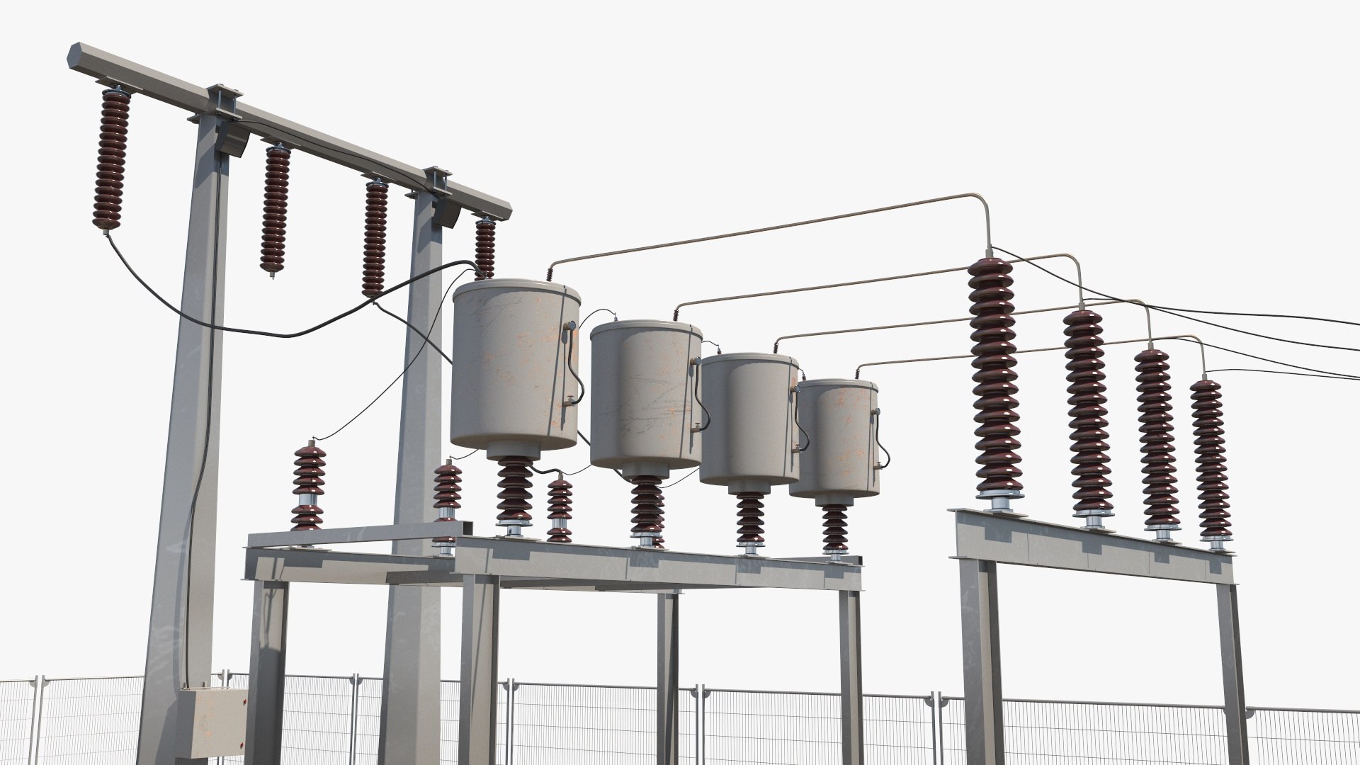 Electrical Substation Model - TurboSquid 2396091
