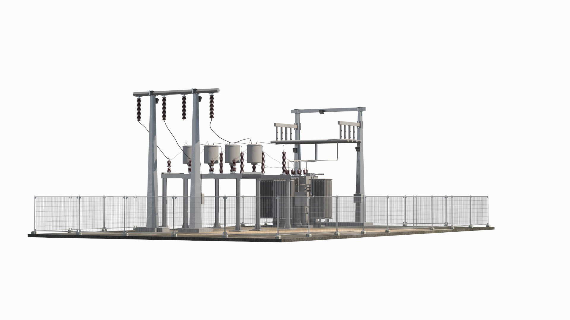 Electrical Substation Model - TurboSquid 2396091