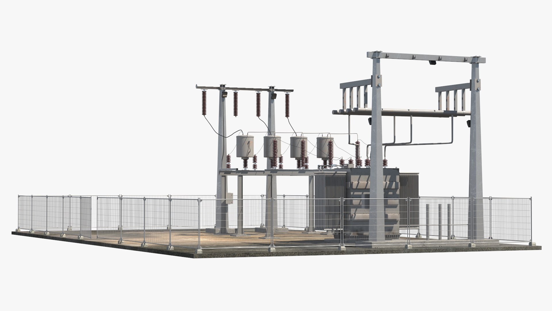 Electrical Substation Model - TurboSquid 2396091