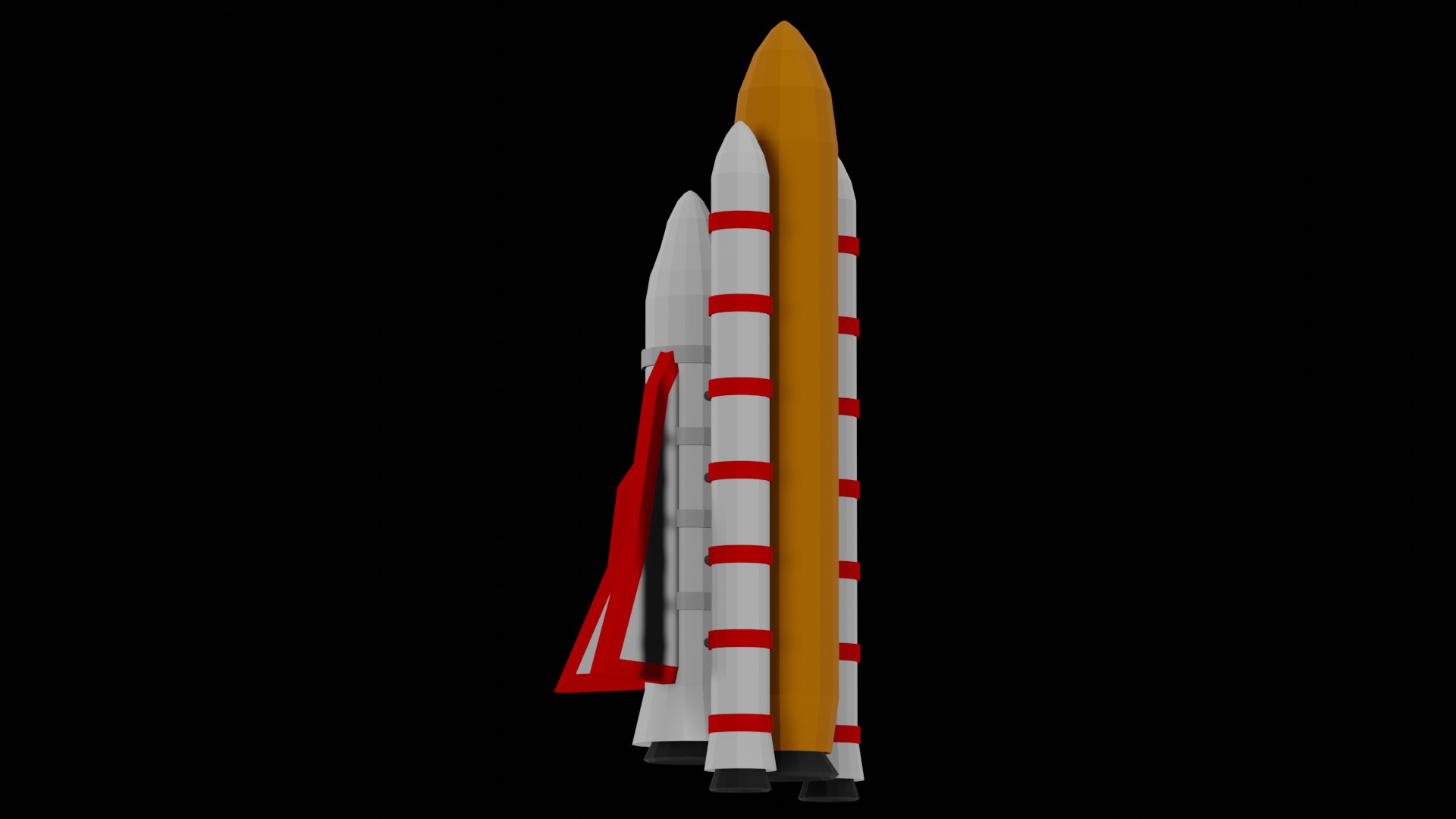 Low Poly Space Shuttle 3D Model - TurboSquid 2131480