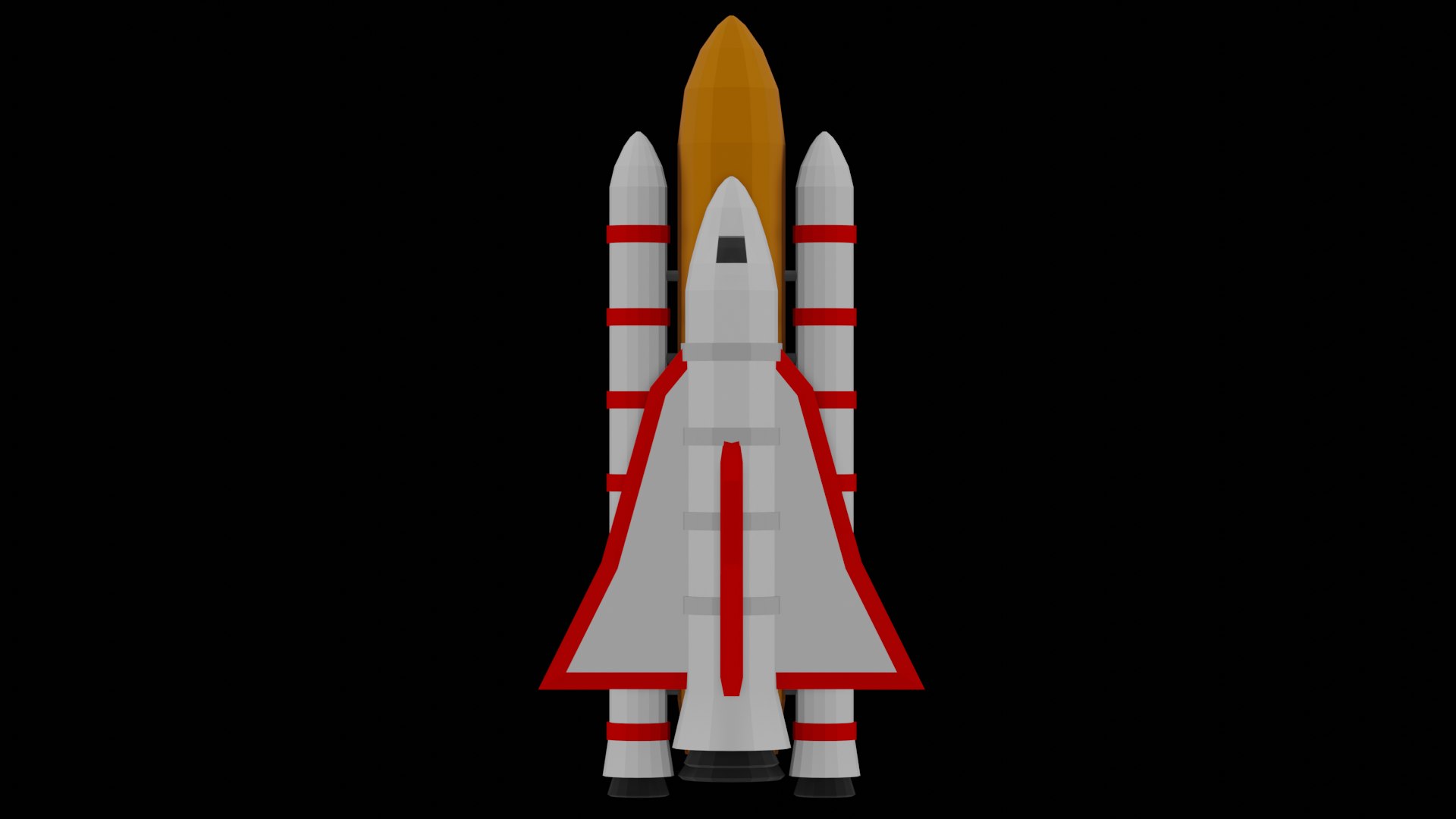 Low Poly Space Shuttle 3D Model - TurboSquid 2131480