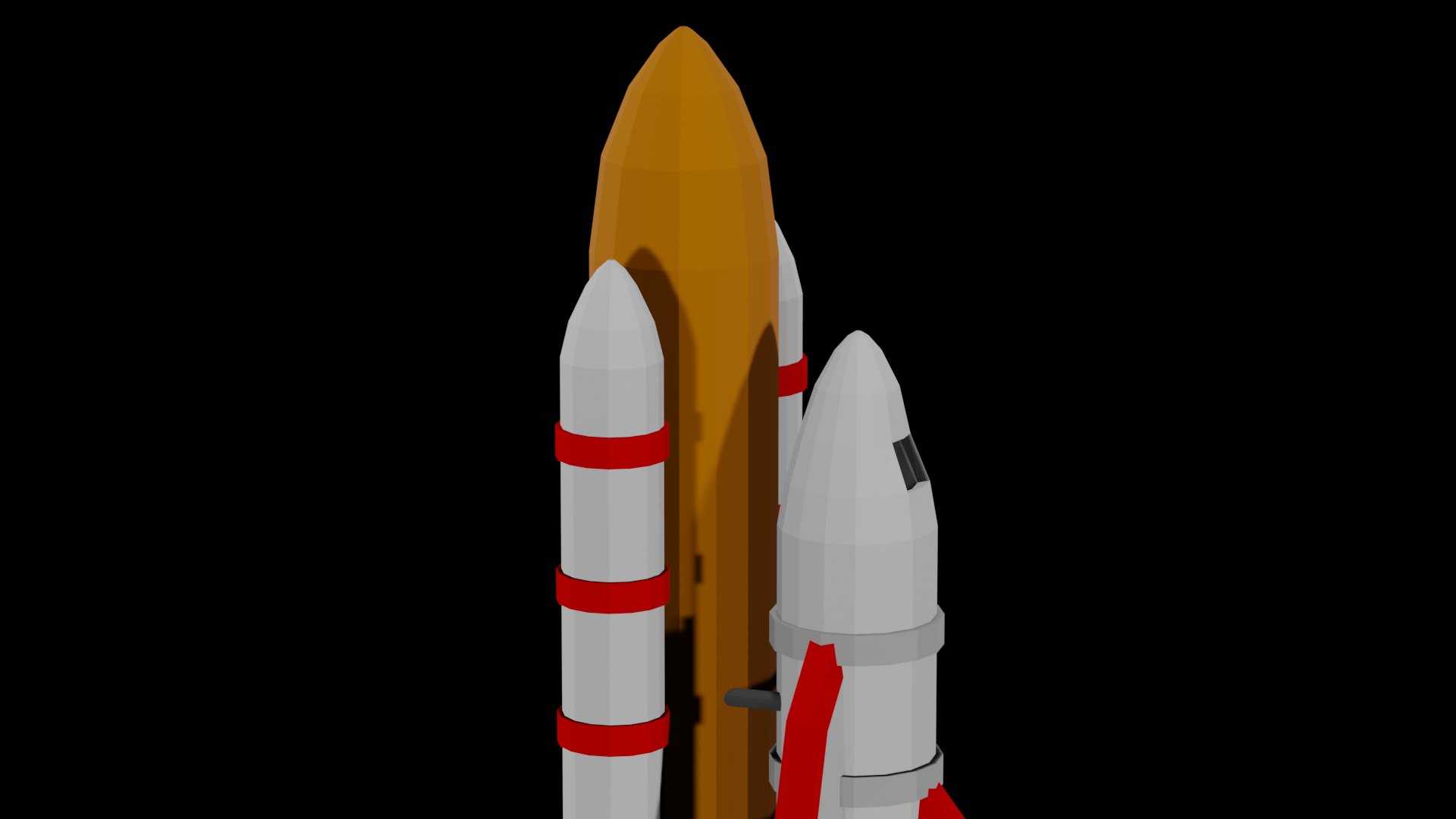 Low Poly Space Shuttle 3D Model - TurboSquid 2131480