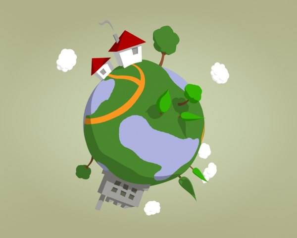 small planet earth - 3d model