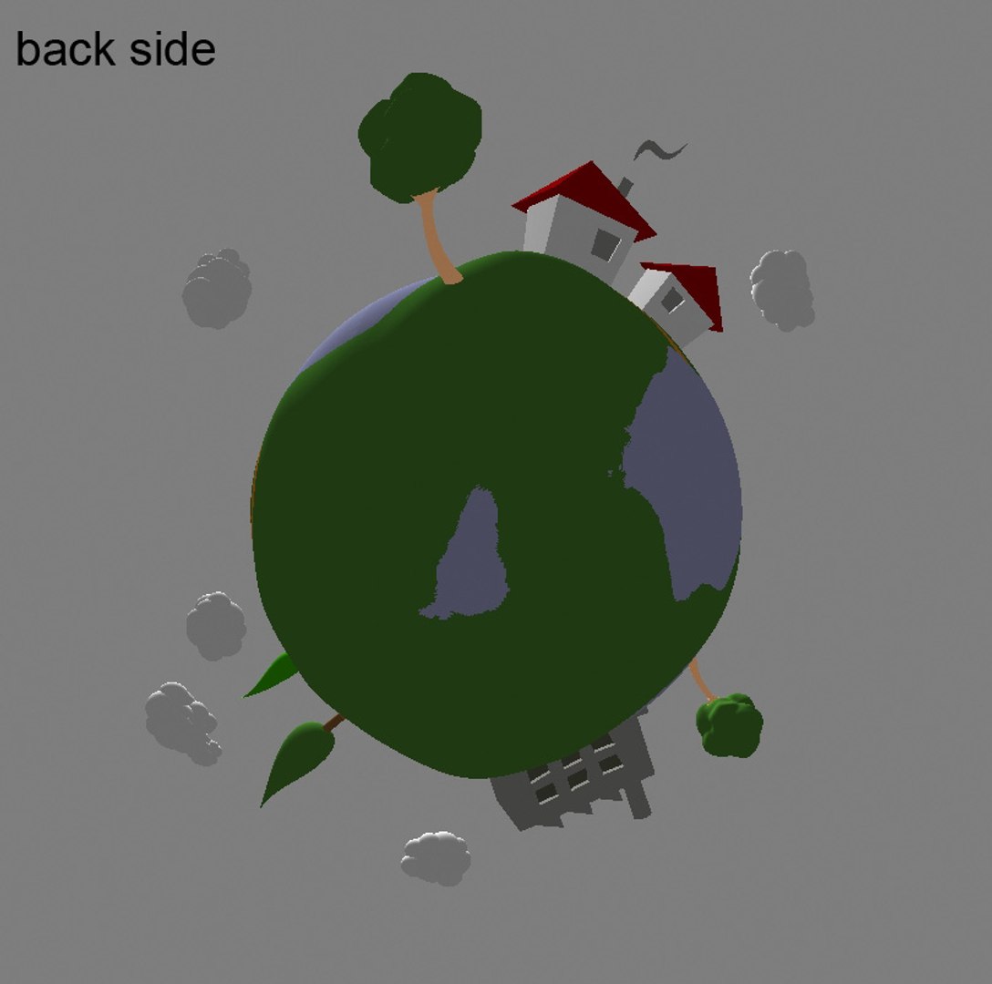 Small Planet Earth - 3d Model