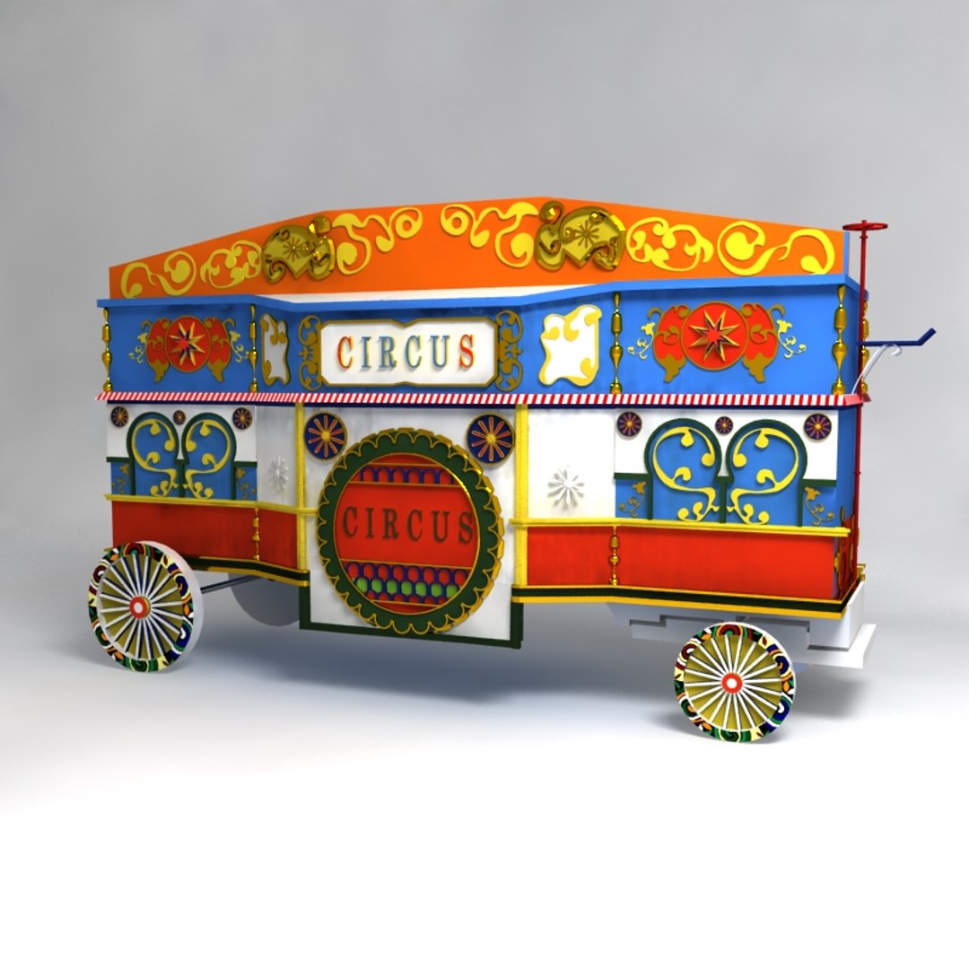 3d Model Circus Trailer
