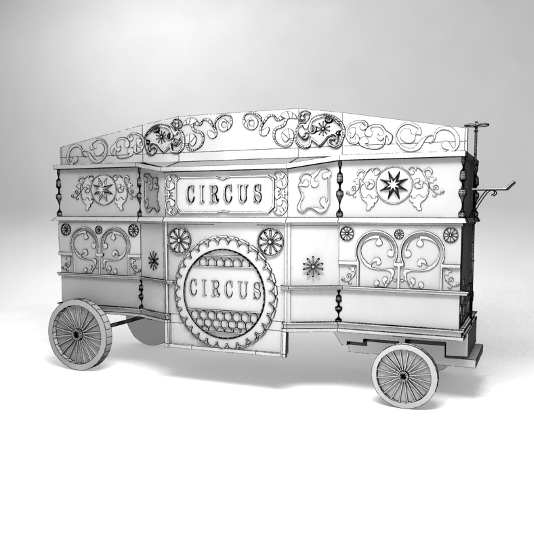 3d Model Circus Trailer