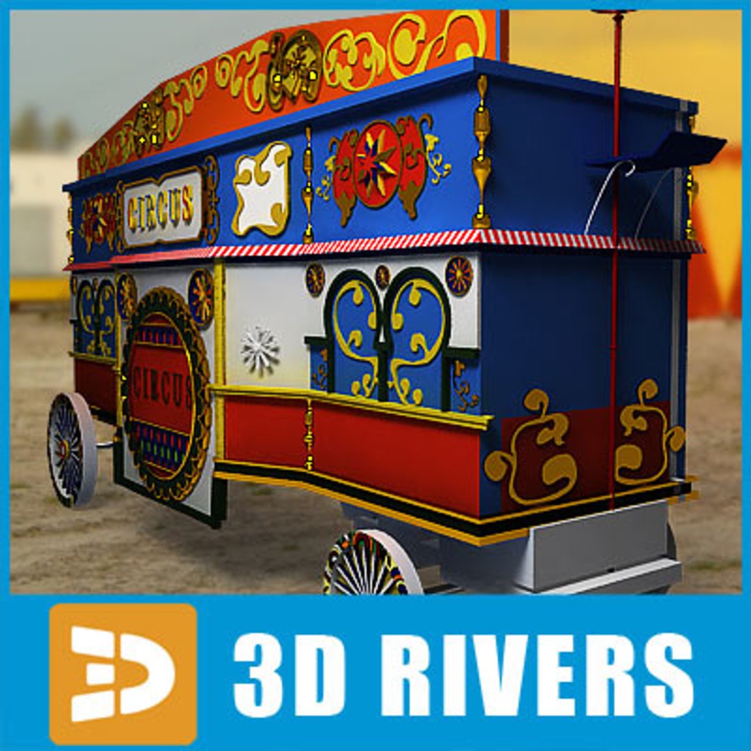 3d Model Circus Trailer