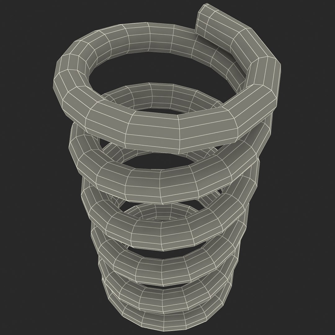 3d model of compression spring