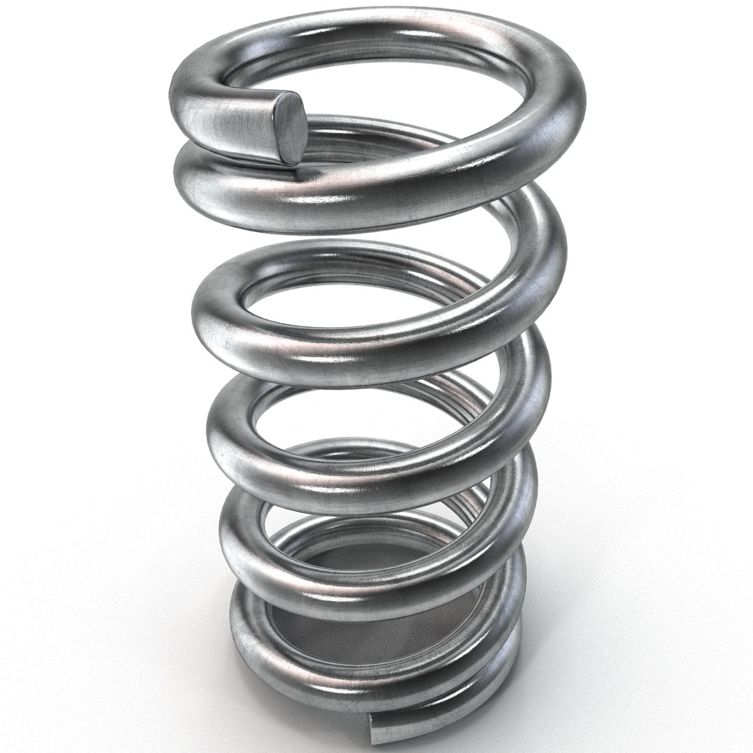 3d Model Of Compression Spring