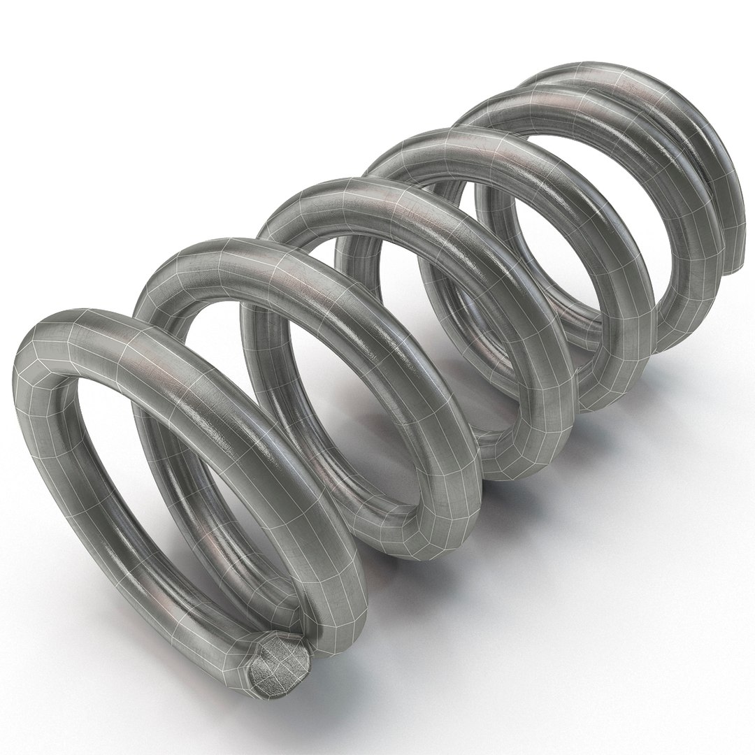3d Model Of Compression Spring