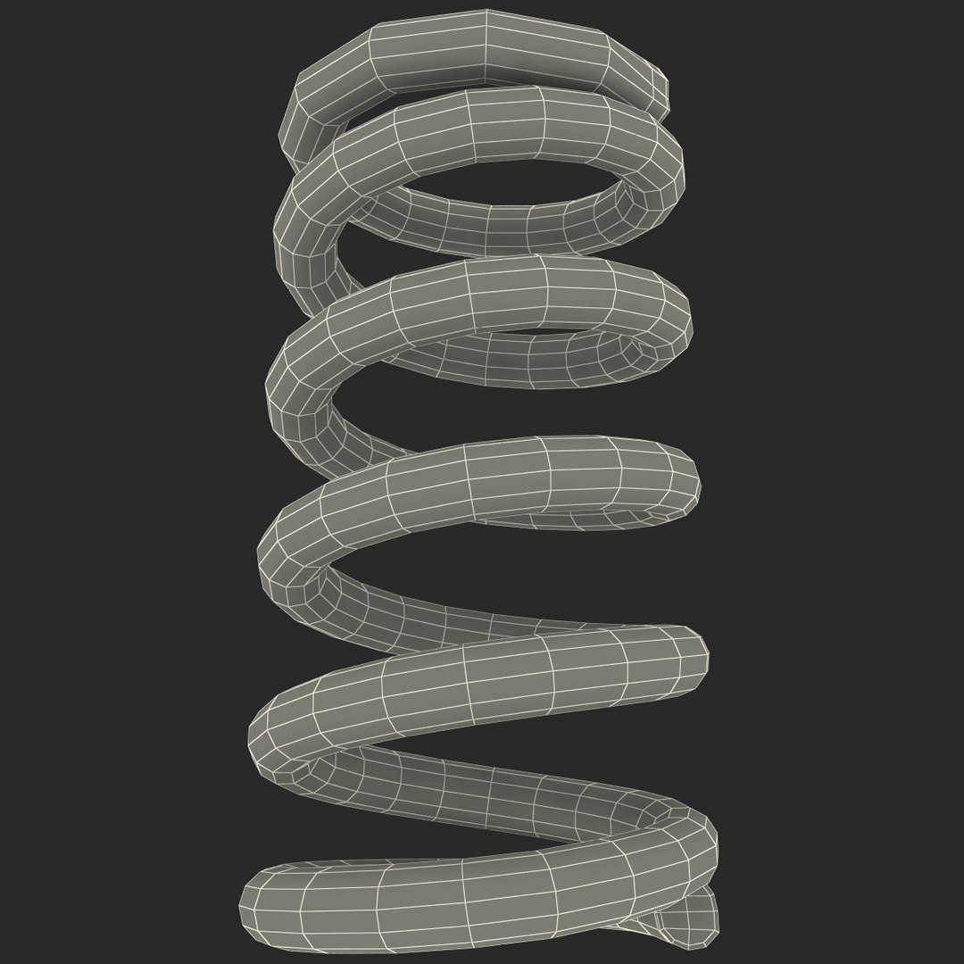 3d model of compression spring
