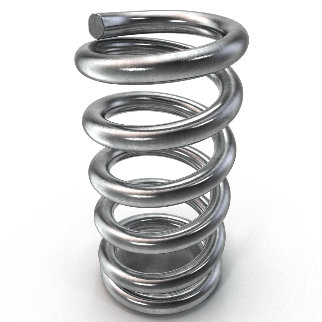 3d Model Of Compression Spring