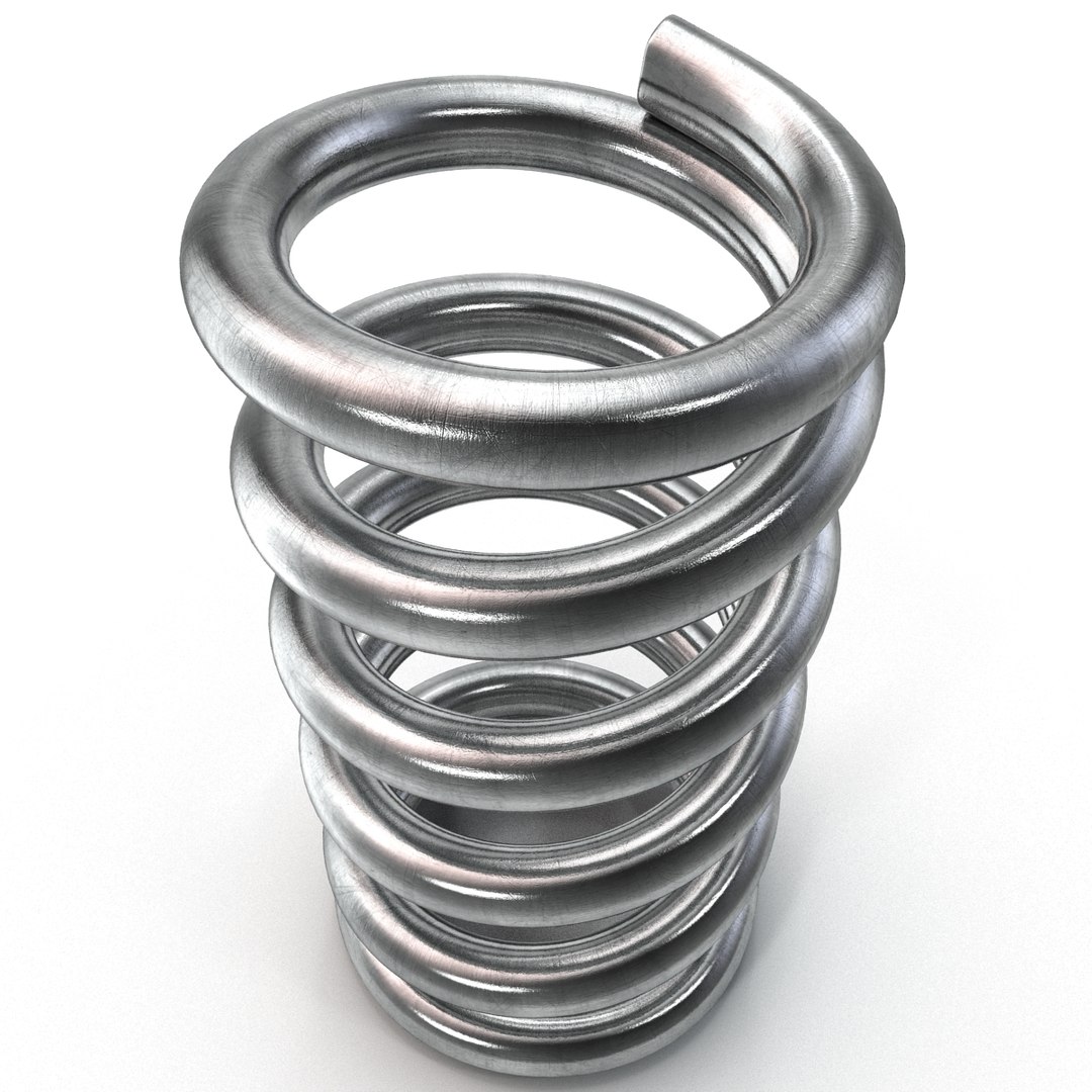 3d Model Of Compression Spring