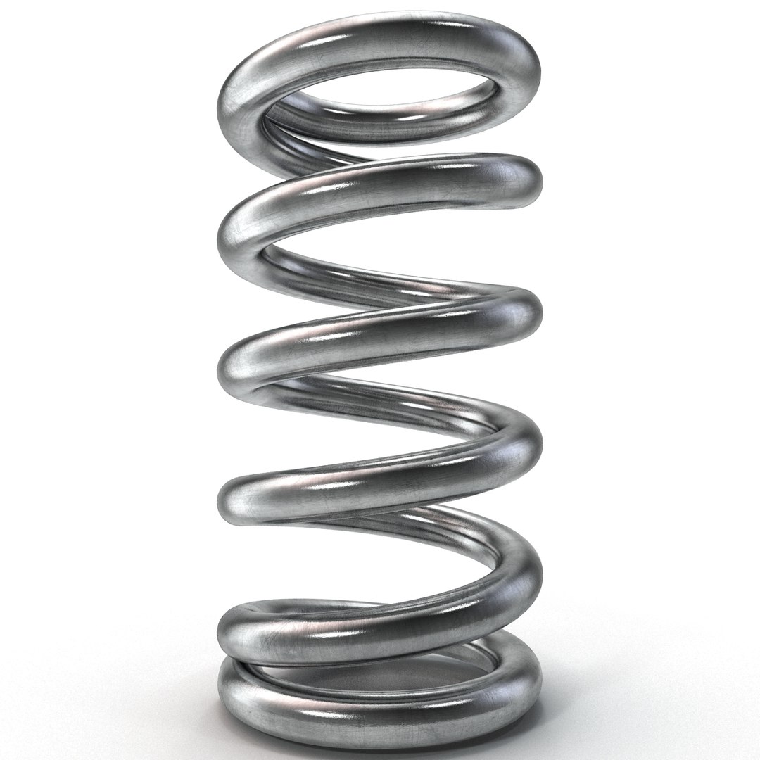 3d Model Of Compression Spring