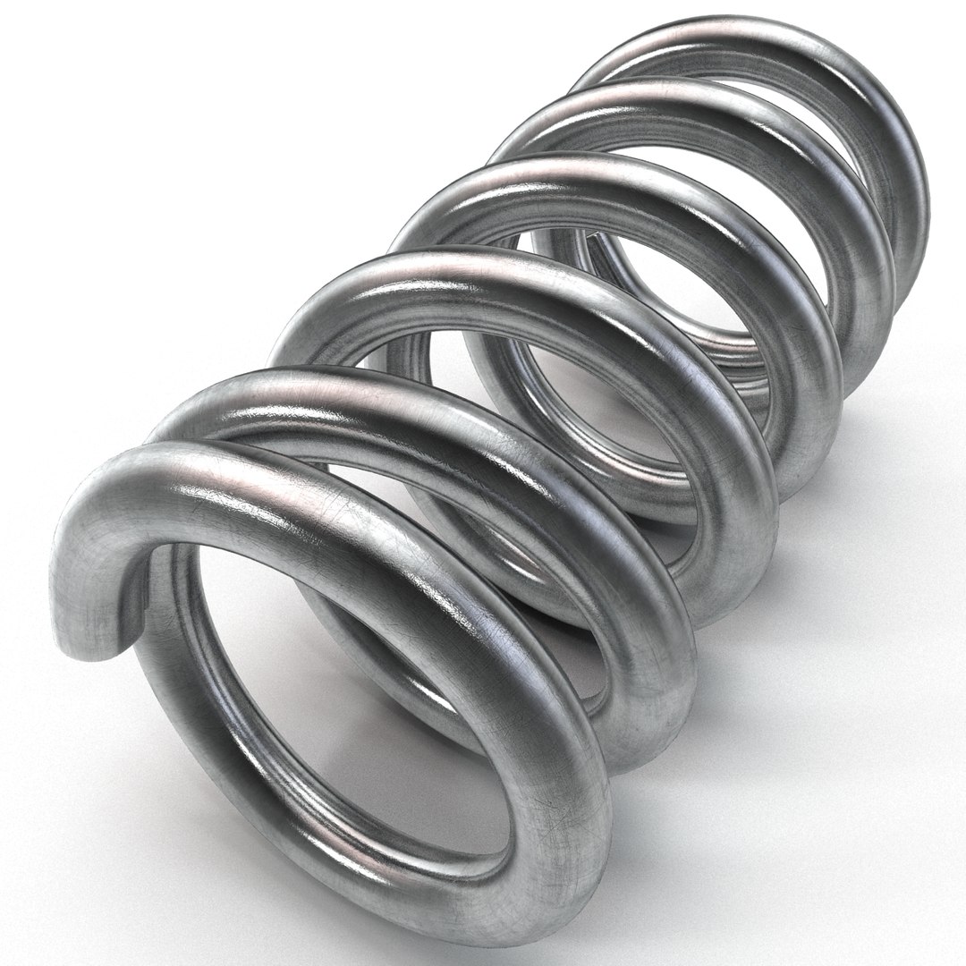 3d Model Of Compression Spring