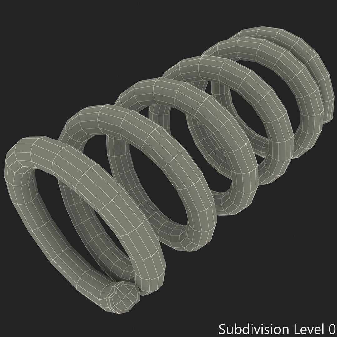 3d model of compression spring