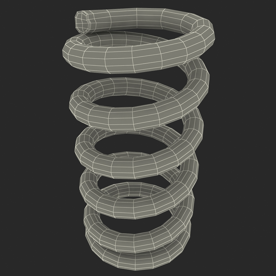3d Model Of Compression Spring