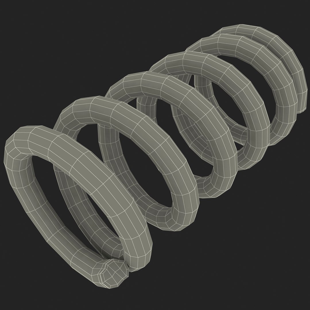 3d model of compression spring