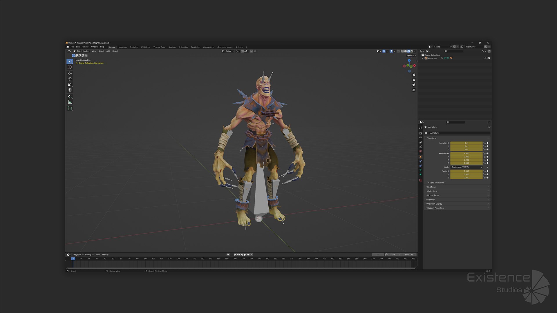 3D Ghoul - Stylized Devils - Creepy Zombie - Monster Enemy - 39 Model ...