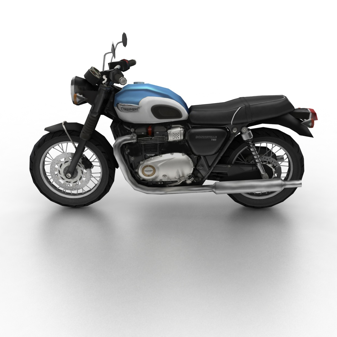 2017 Triumph Bonneville T100 3D Model - TurboSquid 1637712