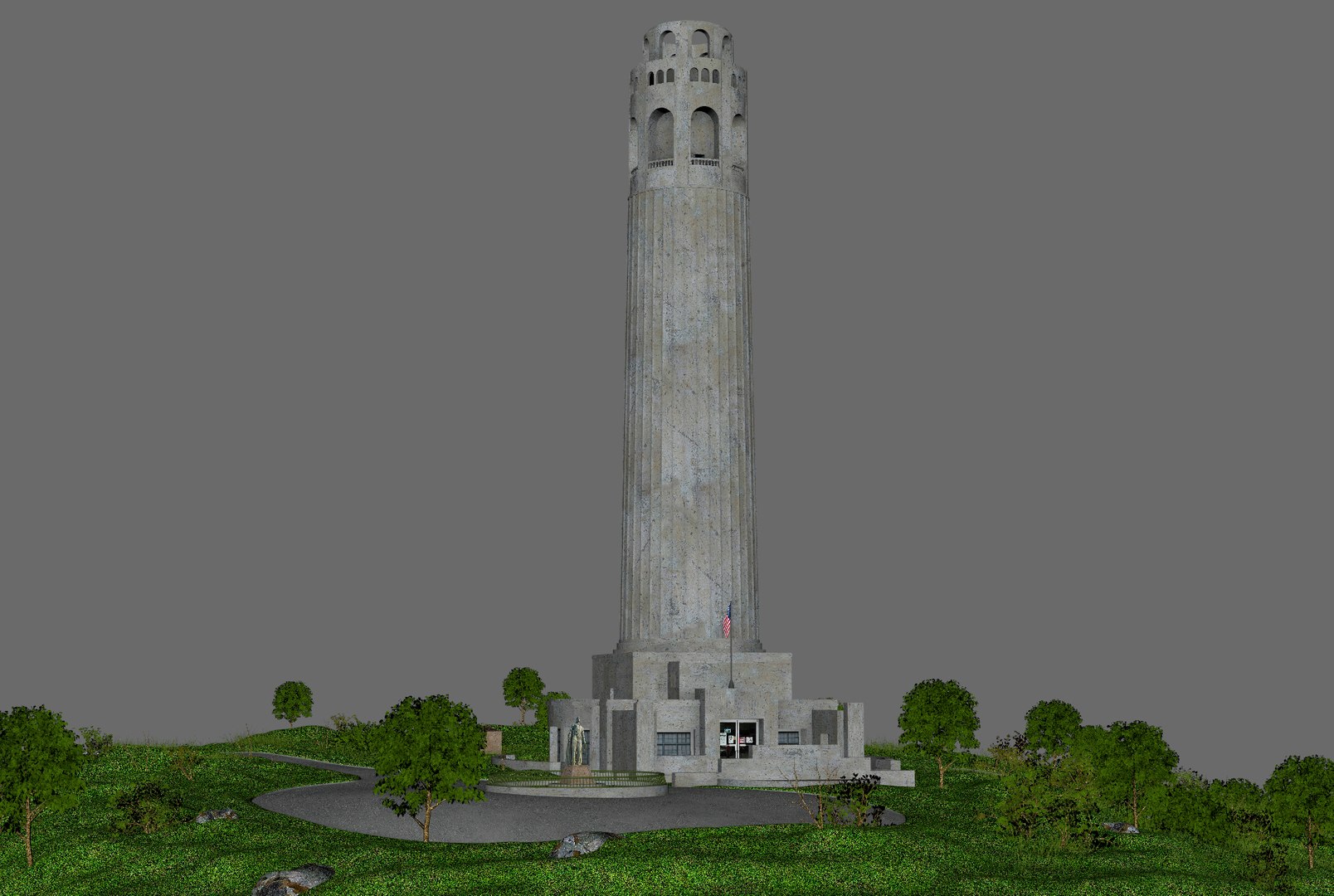 3D Coit Tower San Francisco - TurboSquid 1474334