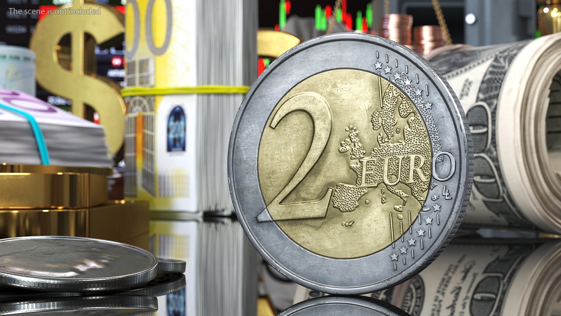 Germany 2 Euro Coin Model - TurboSquid 2143071
