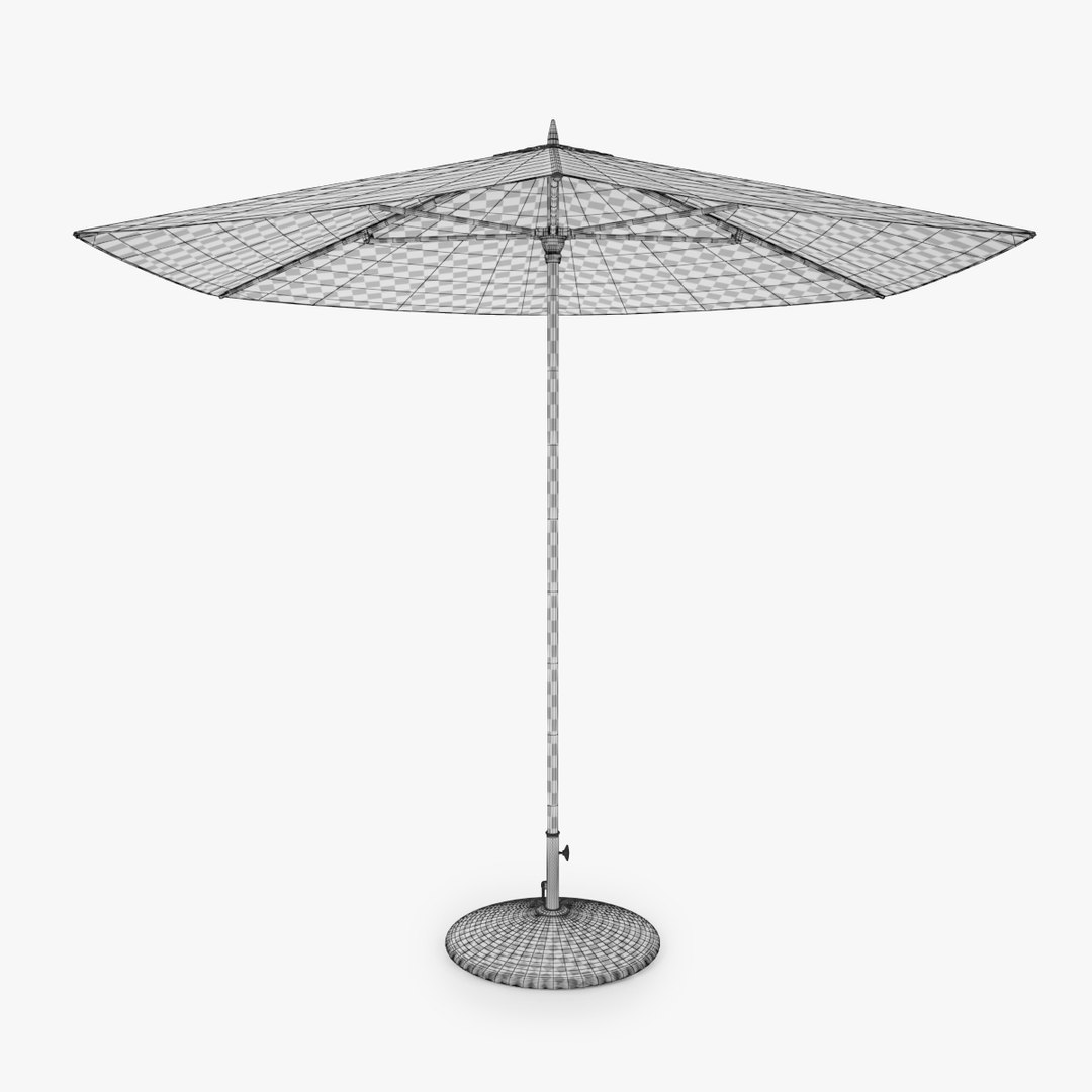 3D Dedon Parasol Hexagon - TurboSquid 1525300