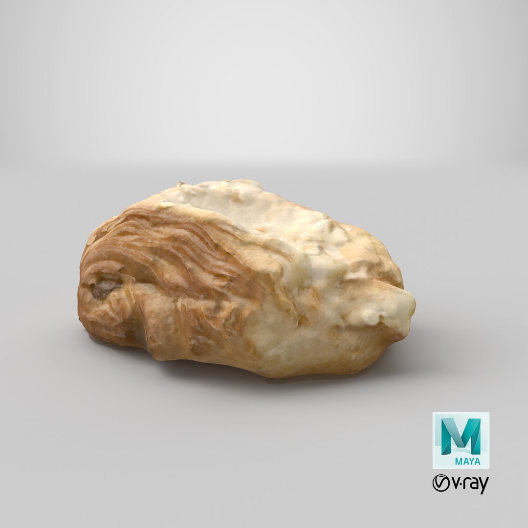 3D Chocolate Almond Croissant - TurboSquid 1704742