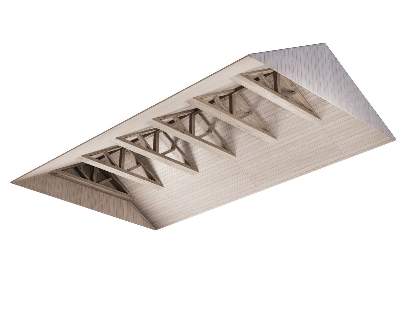 3D Model Wooden Ceiling V12 With Beams - TurboSquid 2285180