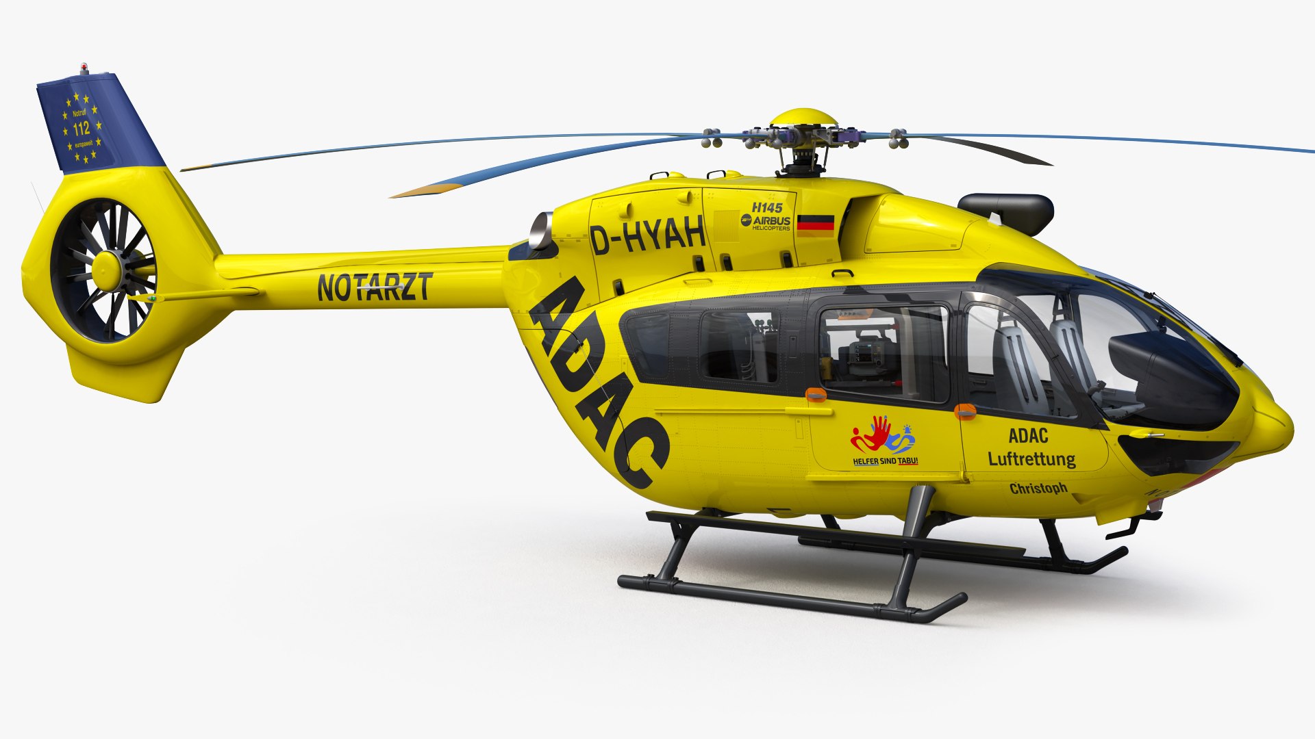 Airbus H145 Emergency ADAC Germany 3D model - TurboSquid 1732102