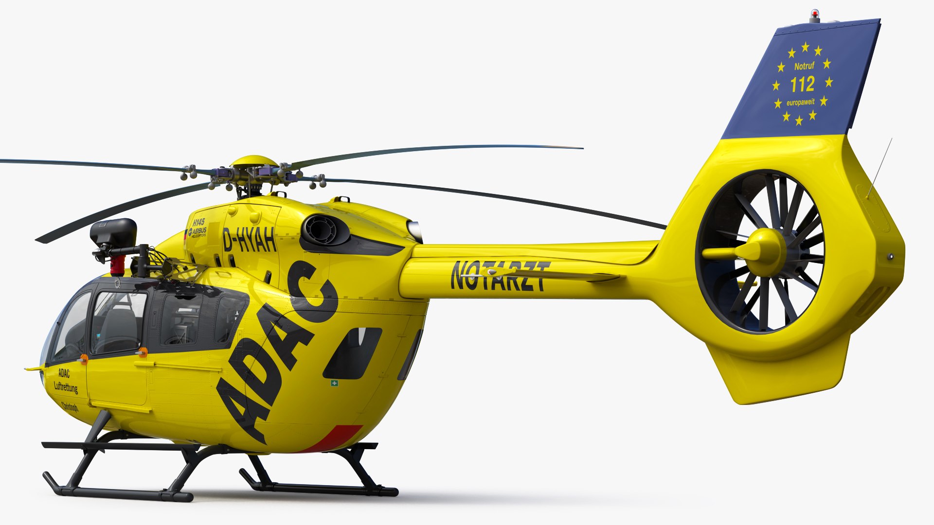 Airbus H145 Emergency ADAC Germany 3D model - TurboSquid 1732102