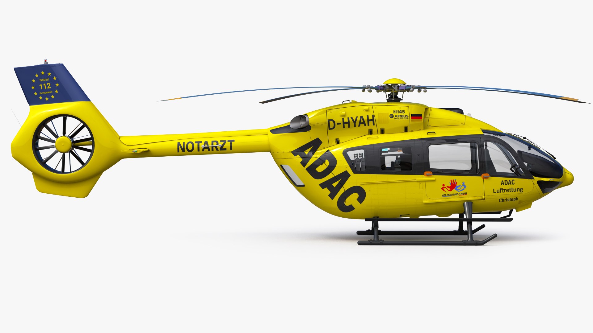 Airbus H145 Emergency ADAC Germany 3D model - TurboSquid 1732102