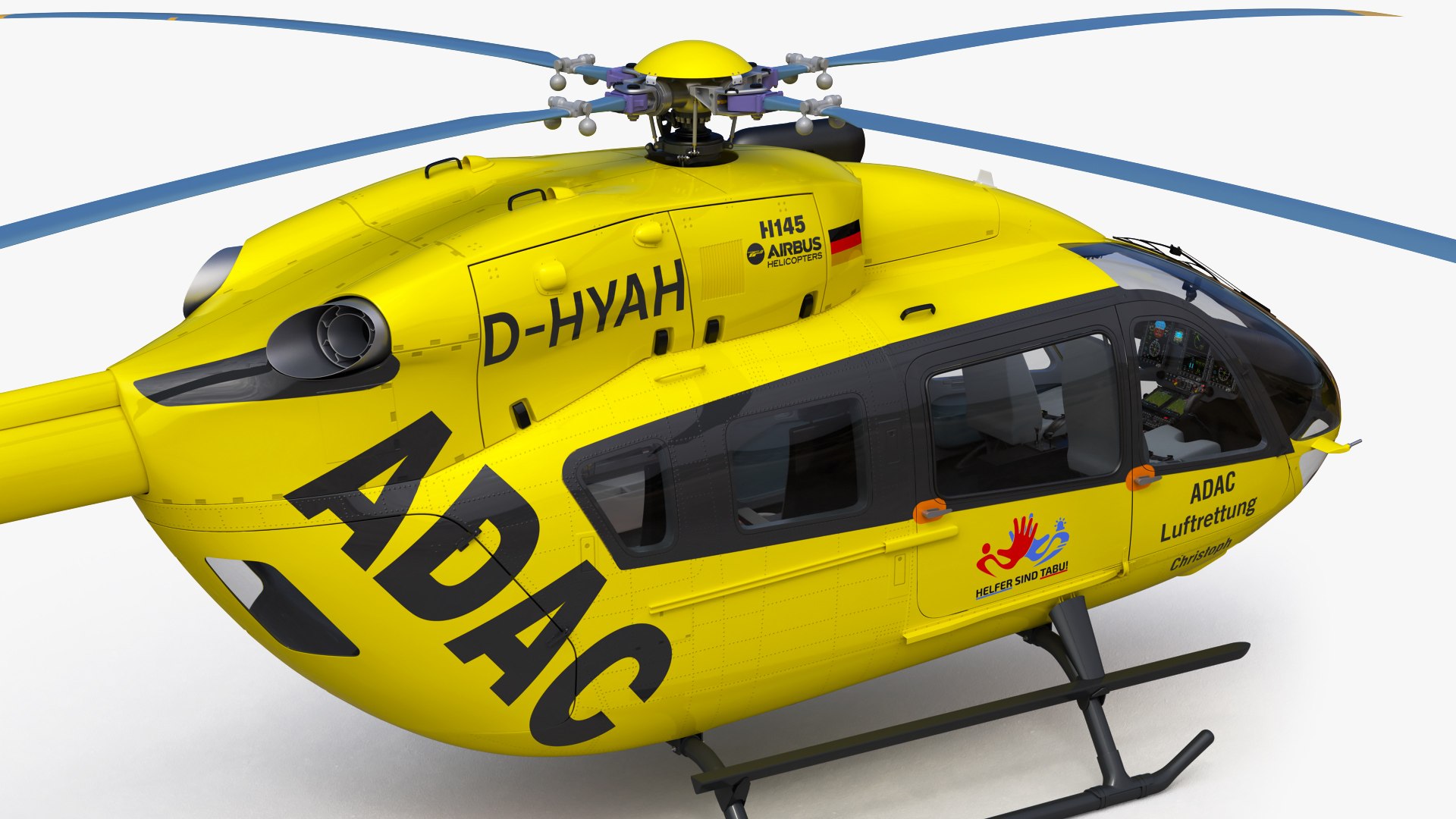 Airbus H145 Emergency ADAC Germany 3D model - TurboSquid 1732102