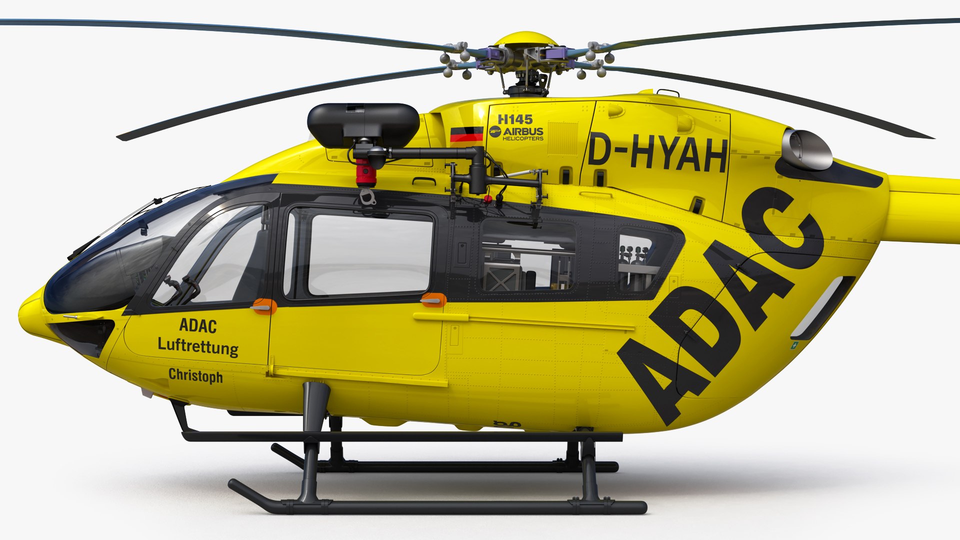 Airbus H145 Emergency ADAC Germany 3D model - TurboSquid 1732102