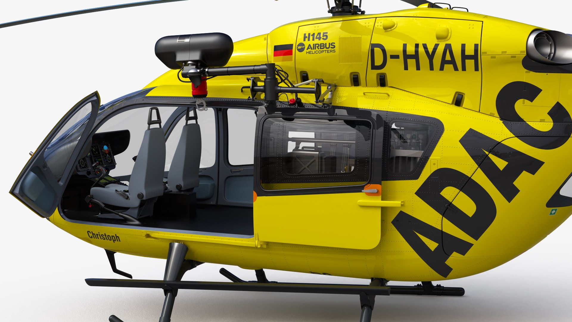 Airbus H145 Emergency ADAC Germany 3D model - TurboSquid 1732102